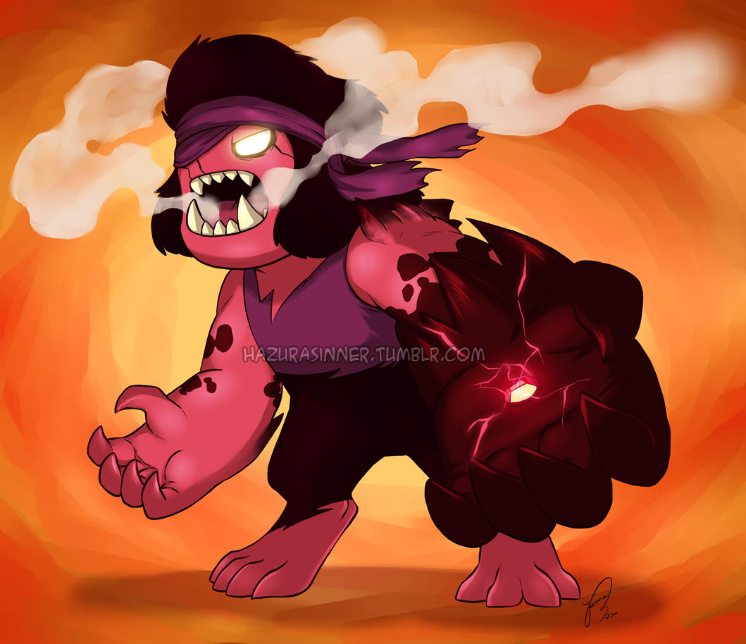 "Digital painting test of Corrupted Ruby." | Steven Universe | Know ...