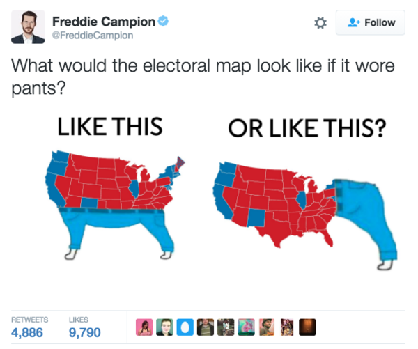 Dog Wear Pants | Electoral College Map Parodies | Know Your Meme