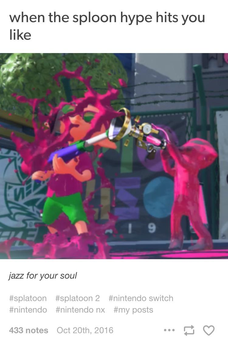 When the sploon hype hits you like | Splatoon | Know Your Meme