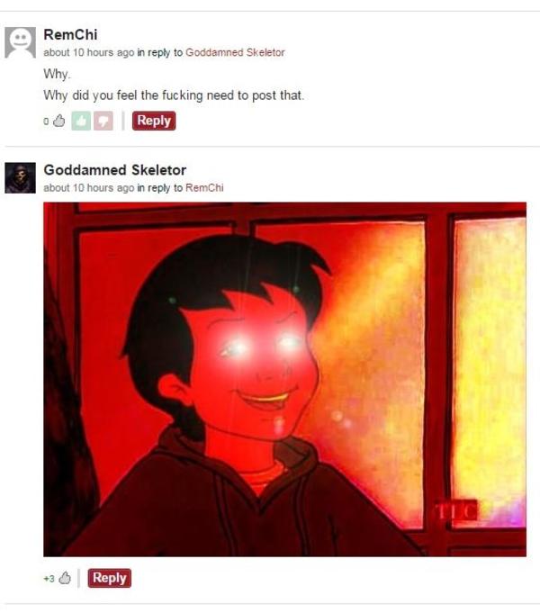 When you feel the need to make a horribly evil pun. | Know Your Meme