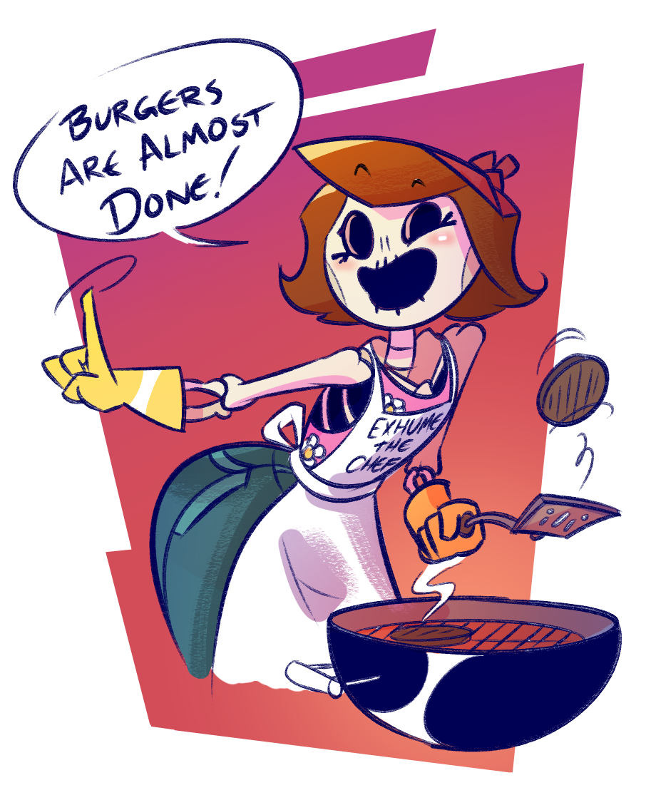 Burgers are almost done! | Skeletons | Know Your Meme