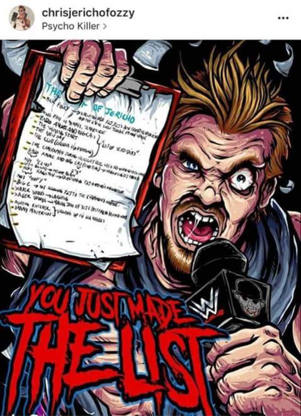 The list | Chris Jericho | Know Your Meme