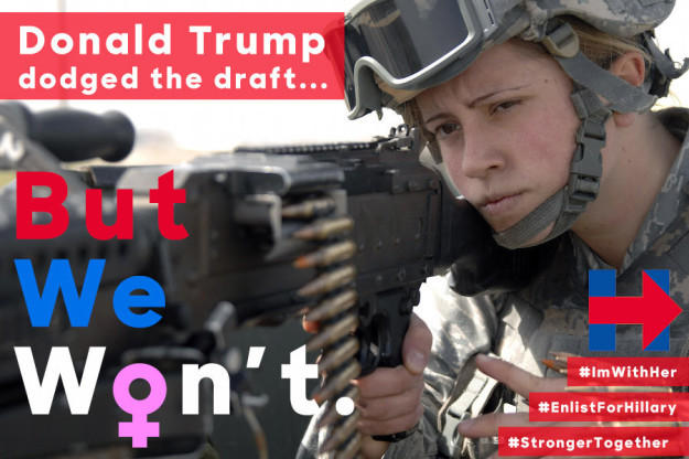 Donald Trump dodged the drat... | #DraftOurDaughters | Know Your Meme