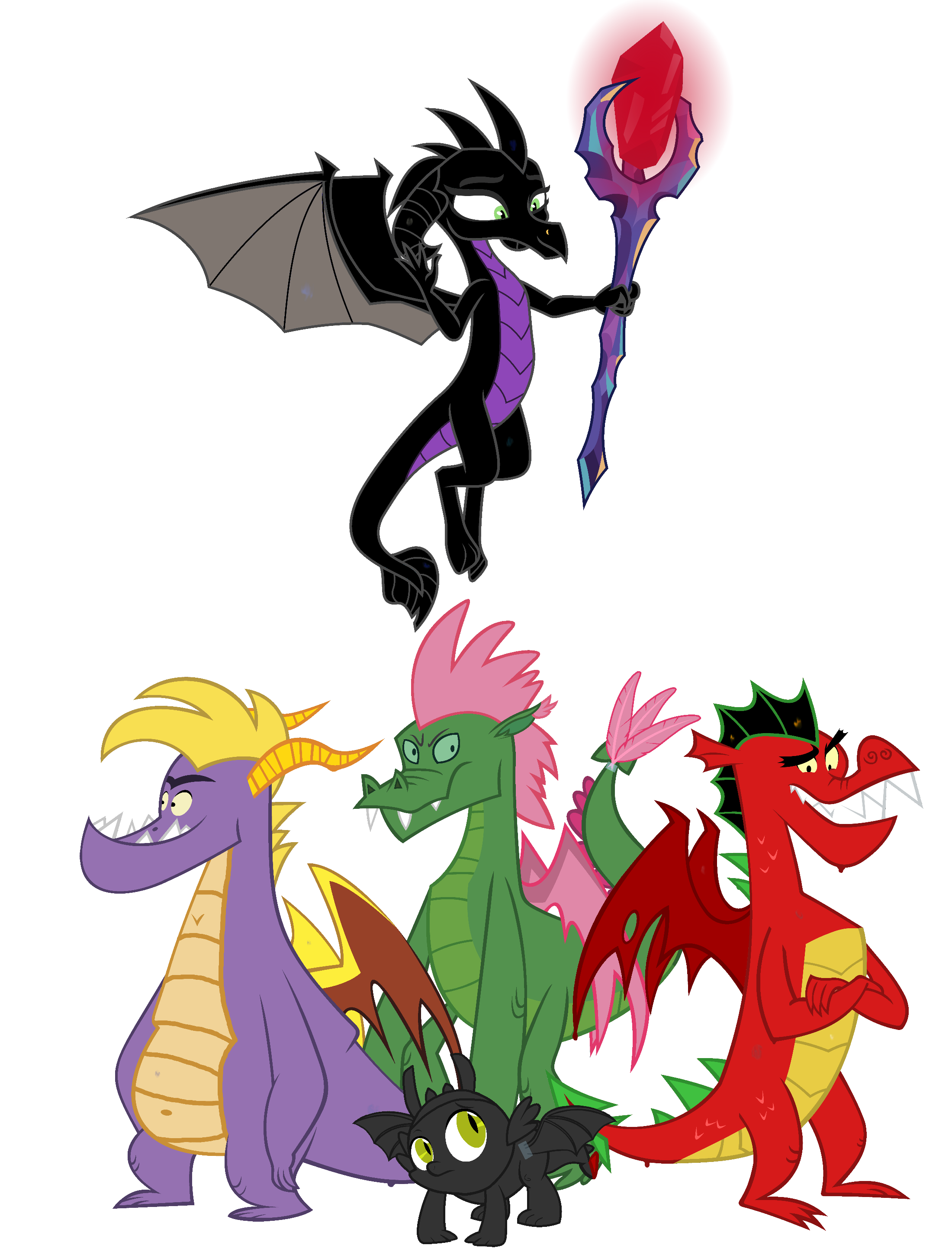 Nightmare Night for the Dragons by red4567 | My Little Pony: Friendship ...