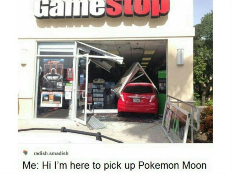 Game-Stop driving too fast | Pokémon Sun and Moon | Know Your Meme