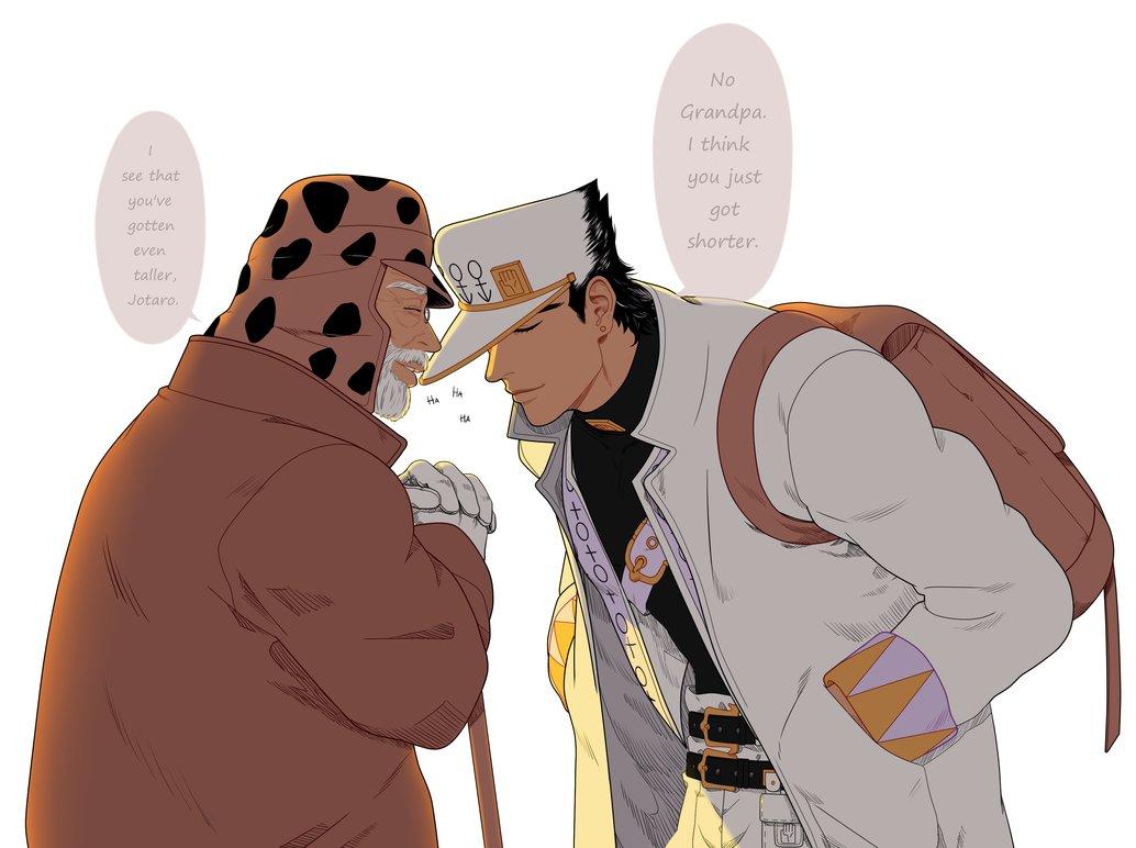 Jotaro and Joseph meet again | JoJo's Bizarre Adventure | Know Your Meme