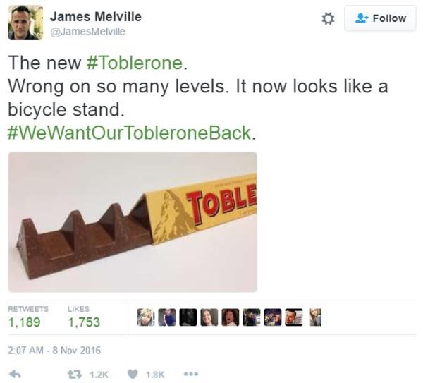 @JamesMelville Tweet | Brexit Toblerone | Know Your Meme