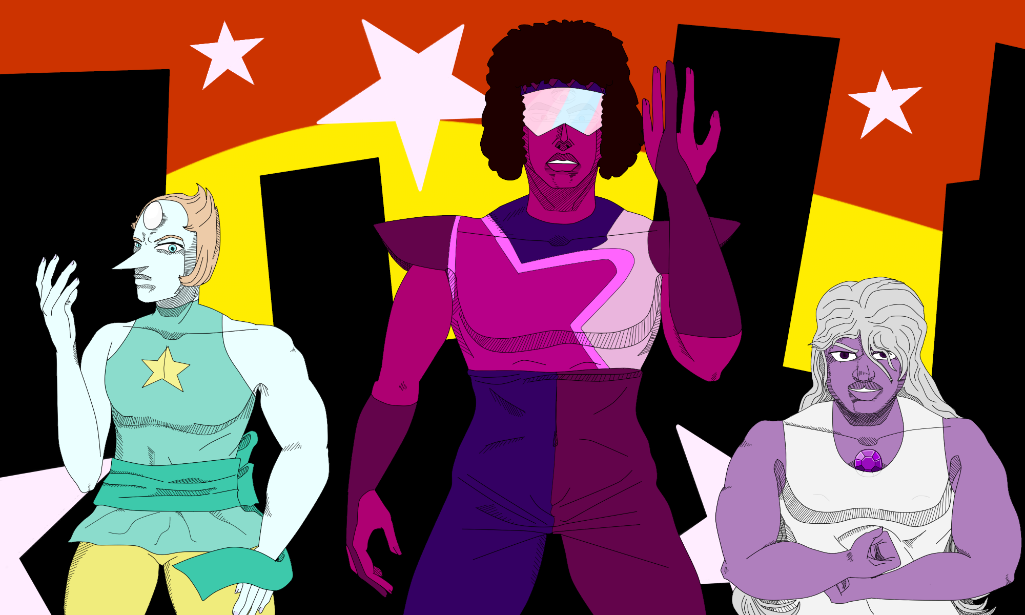 Pillar gems? Jojo gems? Well, something like that. | Steven Universe ...