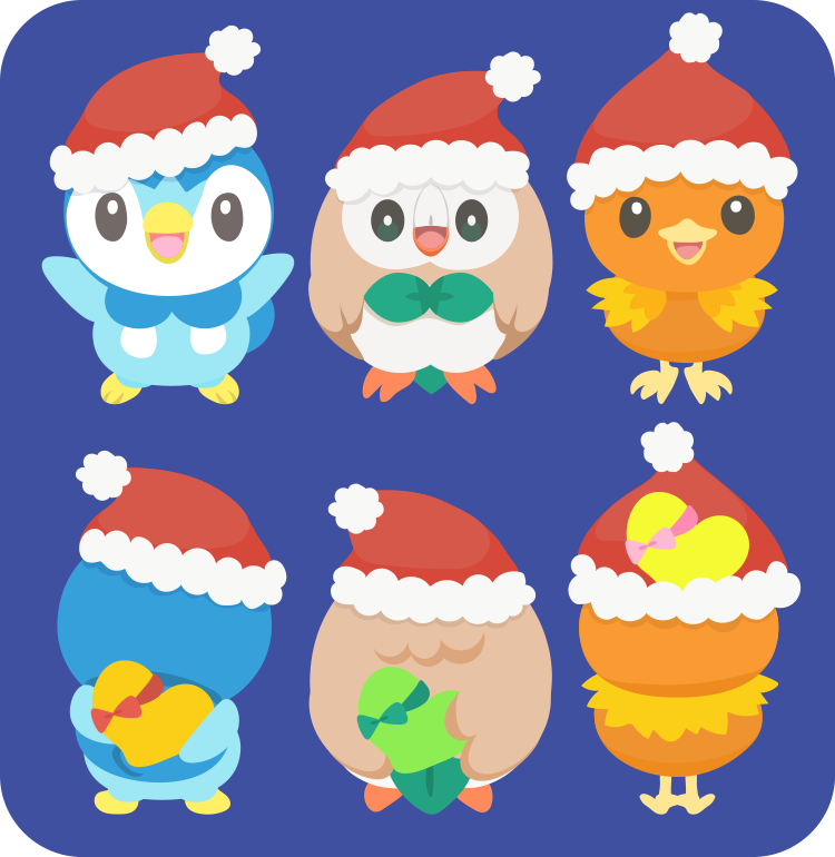 Holiday starter birds | Pokémon | Know Your Meme