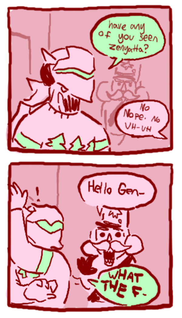 Genji's Reaction to Zenyatta's New Skin | Overwatch | Know Your Meme