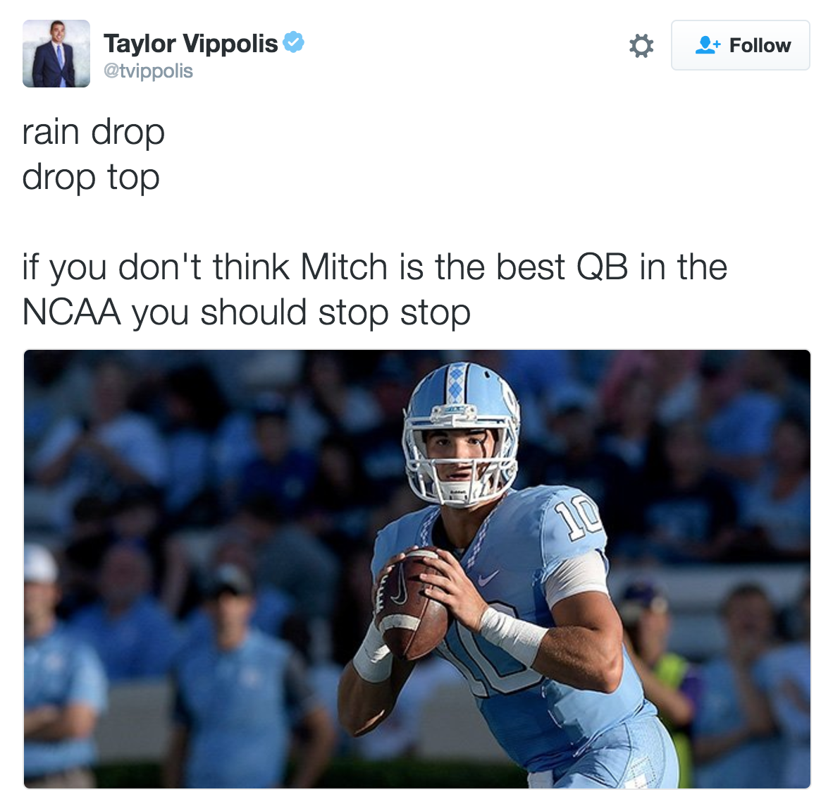 College Football Joke | Rain Drop Drop Top | Know Your Meme