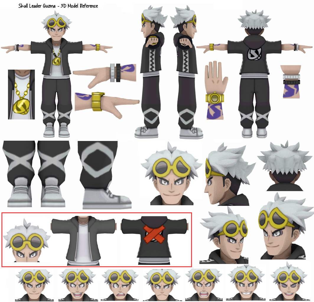 Guzma 3D model | Guzma | Know Your Meme