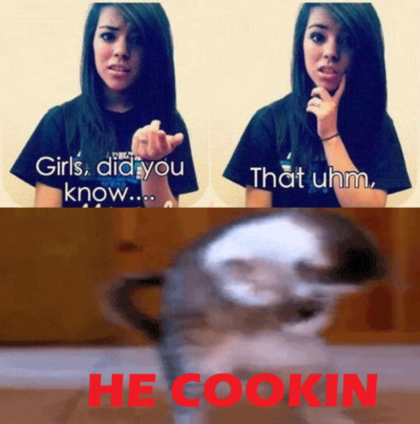 Hey Did You Know | He Cookin' | Know Your Meme