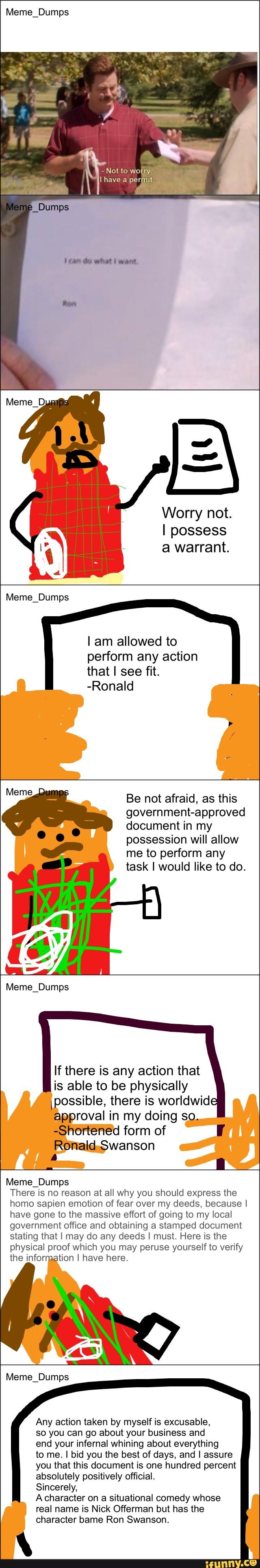 Ron Swanson | Increasingly Verbose Memes | Know Your Meme