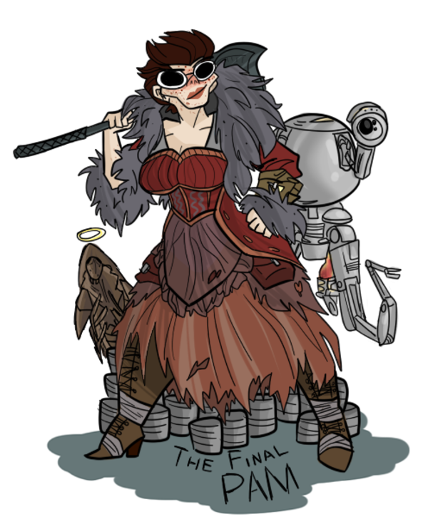 the queen of the wasteland, keeper of infinite sons, the Pam that Death ...