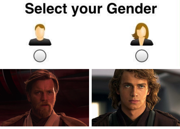 Select your Gender | Star Wars | Know Your Meme