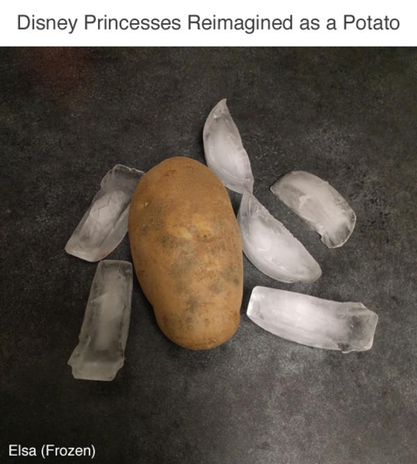 Elsa Imagined As a Potato | Disney Princess | Know Your Meme