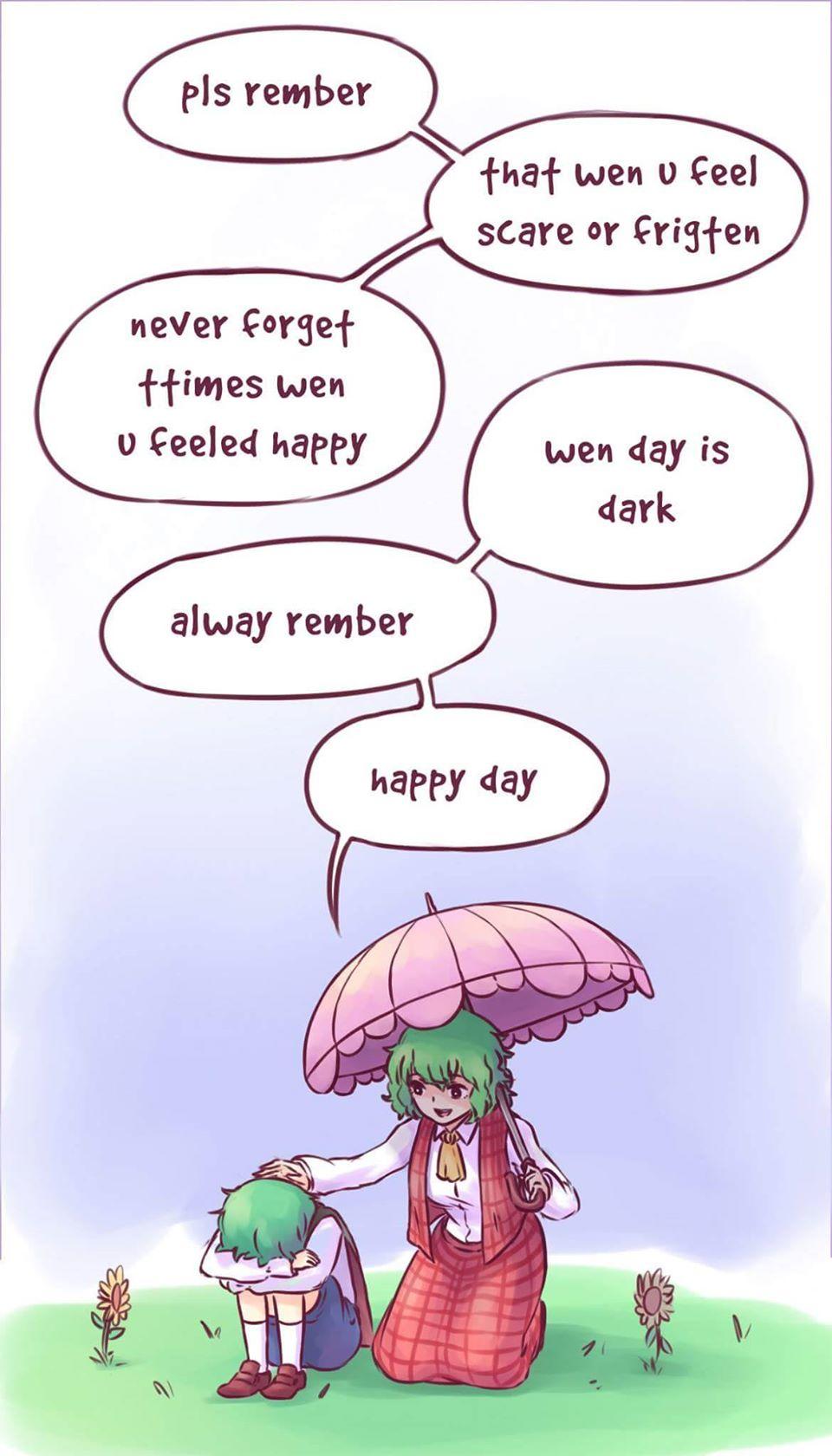 Comic Art | Pls Rember That Wen U Feel Scare / Wen Day Is Dark Alway ...