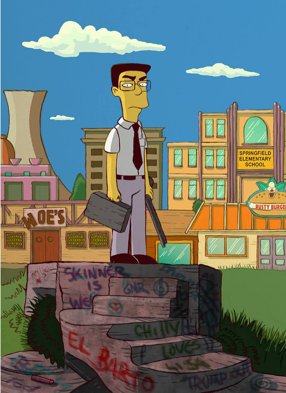 falling down | The Simpsons | Know Your Meme