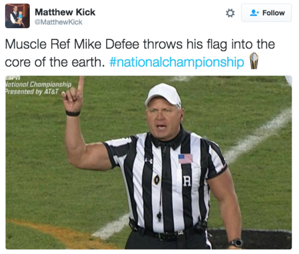 Ref Throws Flag to Core of the Earth | Ripped Ref | Know Your Meme