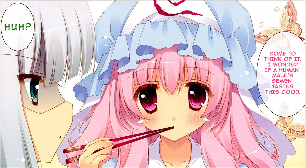 Later implies that she eats out Youmu near the end. | Touhou Project ...