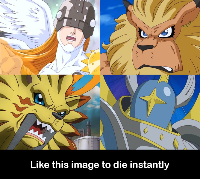 Like this image to die Instantly | Digimon | Know Your Meme
