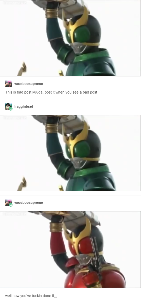 Bad Post Kuuga | Kamen Rider | Know Your Meme