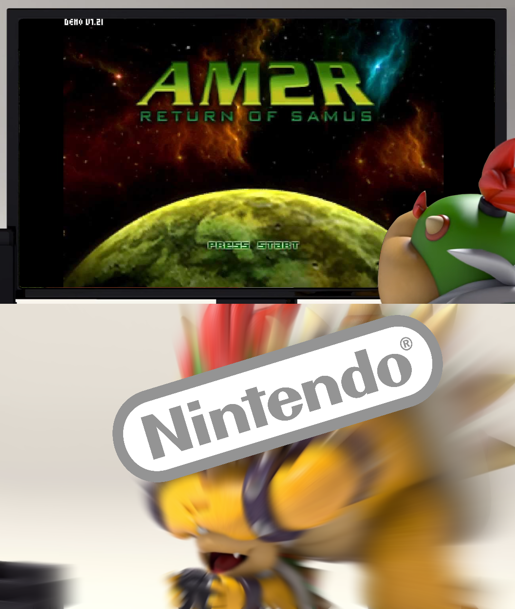 Nintendo Doesn't Want You to Play AM2R | Bowser Block | Know Your Meme