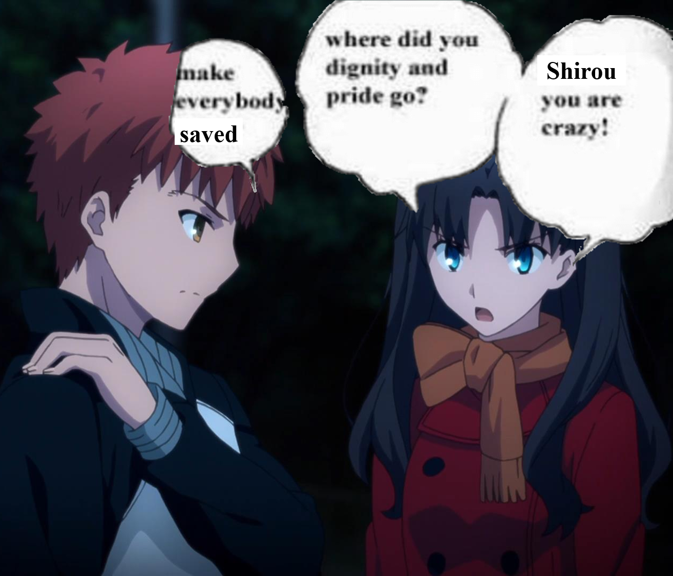 make everybody saved | Fate (Type-Moon) | Know Your Meme