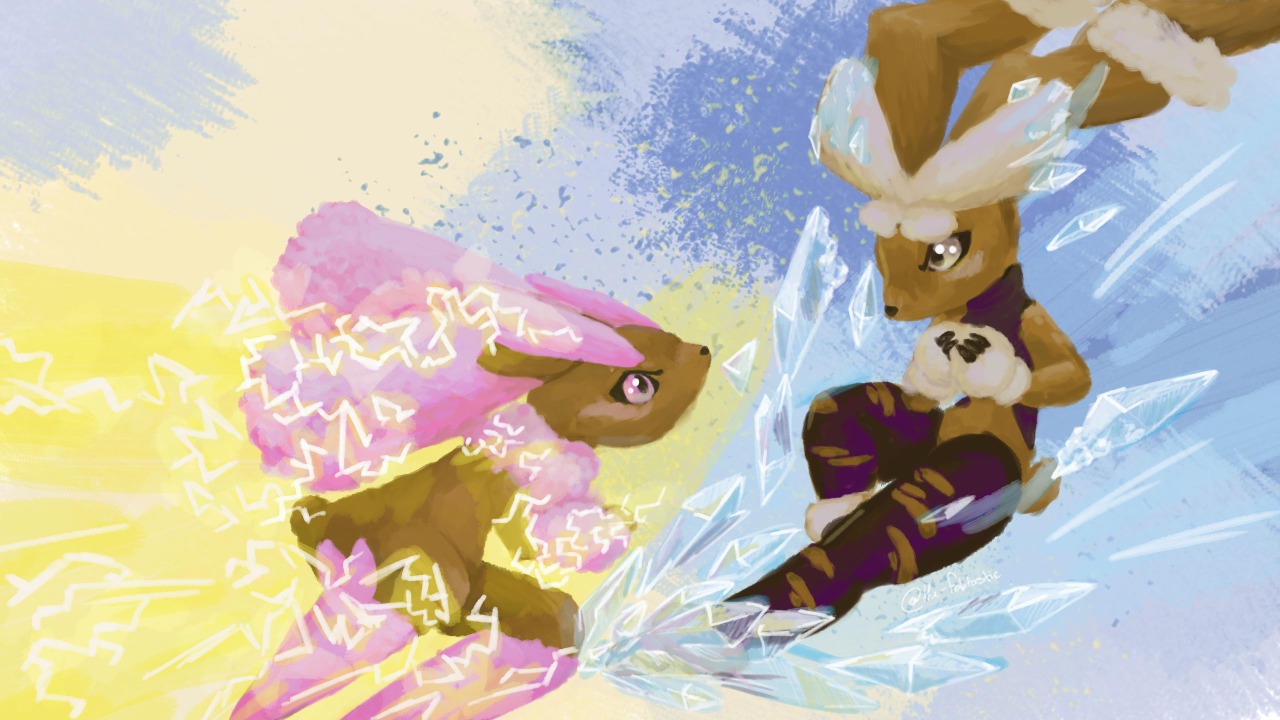 Shiny Lopunny vs Mega Lopunny by the-fabtastic | Pokémon | Know Your Meme