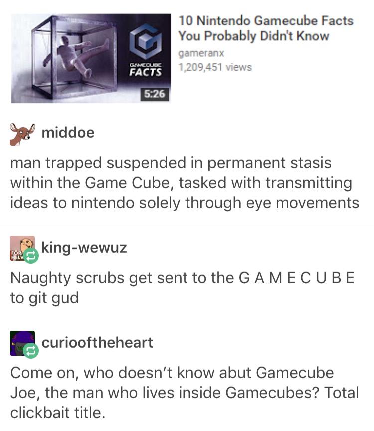 Joe GameCube | Nintendo | Know Your Meme