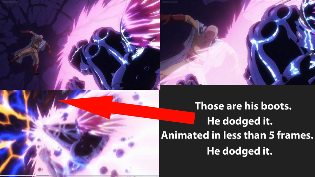 He dodged it. | One-Punch Man | Know Your Meme