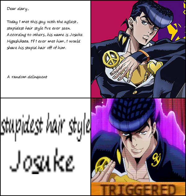 Josuke Triggered Again | Triggered Comics | Know Your Meme