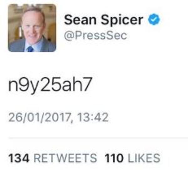 "n9y25ah7" Tweet | Sean Spicer | Know Your Meme