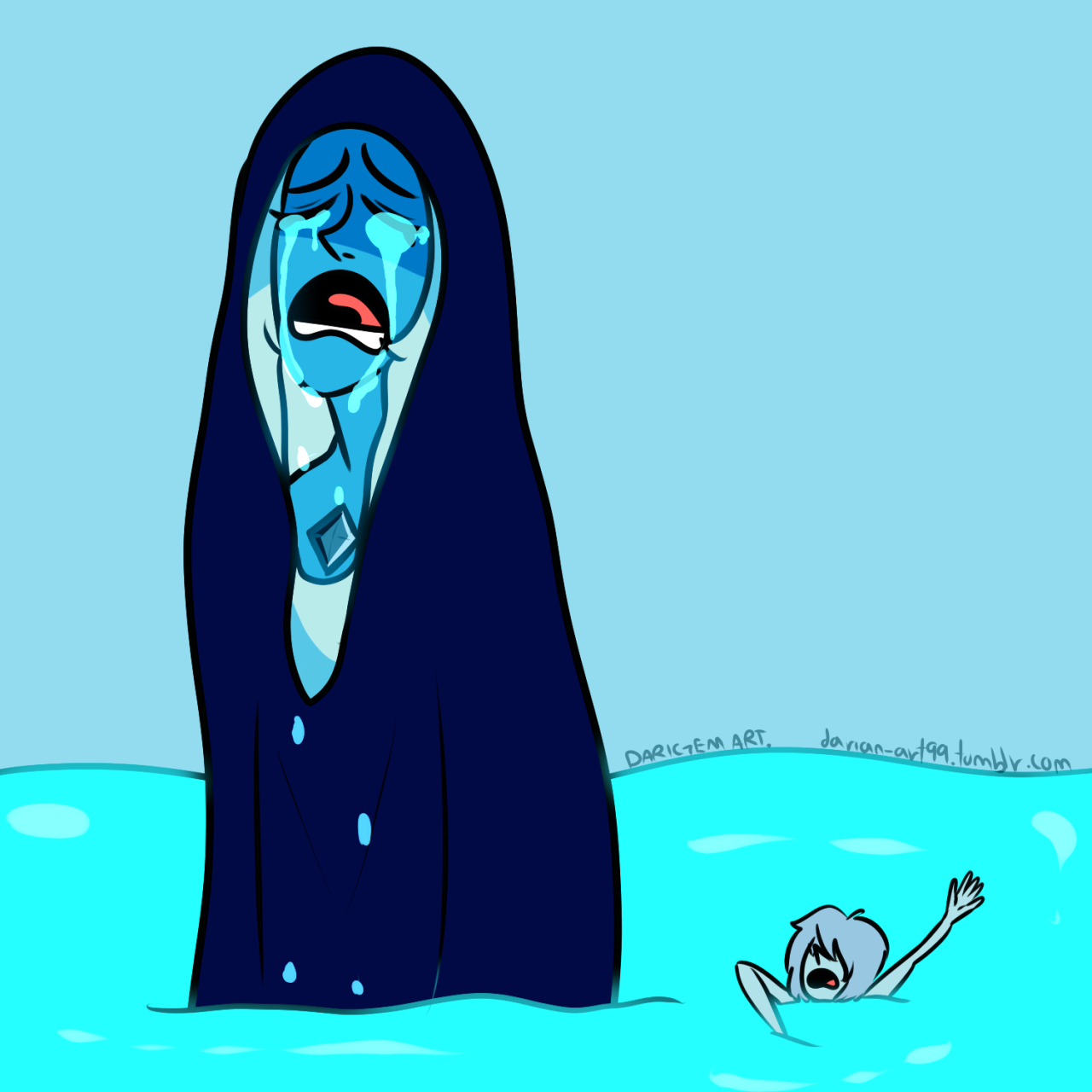 (Graphic description of Blue Diamond) | Steven Universe | Know Your Meme