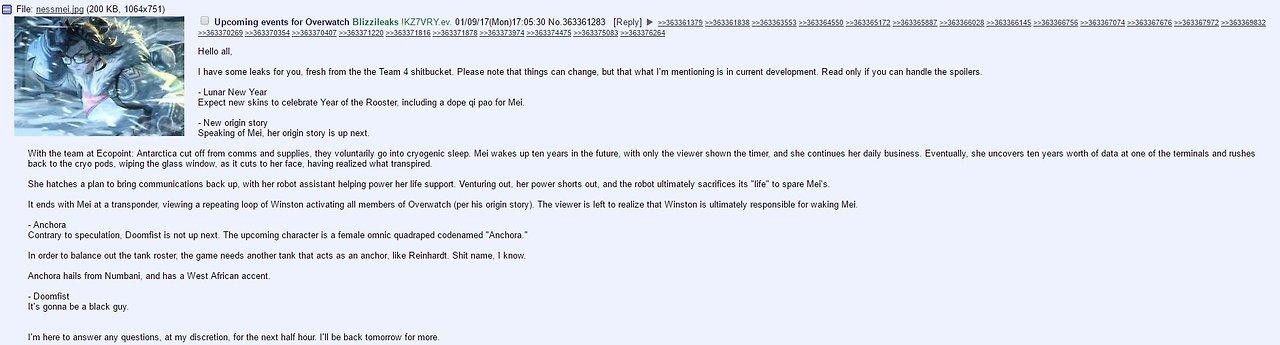 Completely Unverified Leak for Next Cinematic and Hero | Overwatch ...