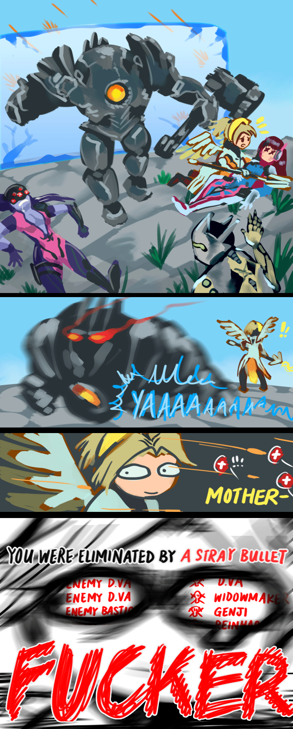 When Reinhardt Randomly Charges In | Overwatch | Know Your Meme