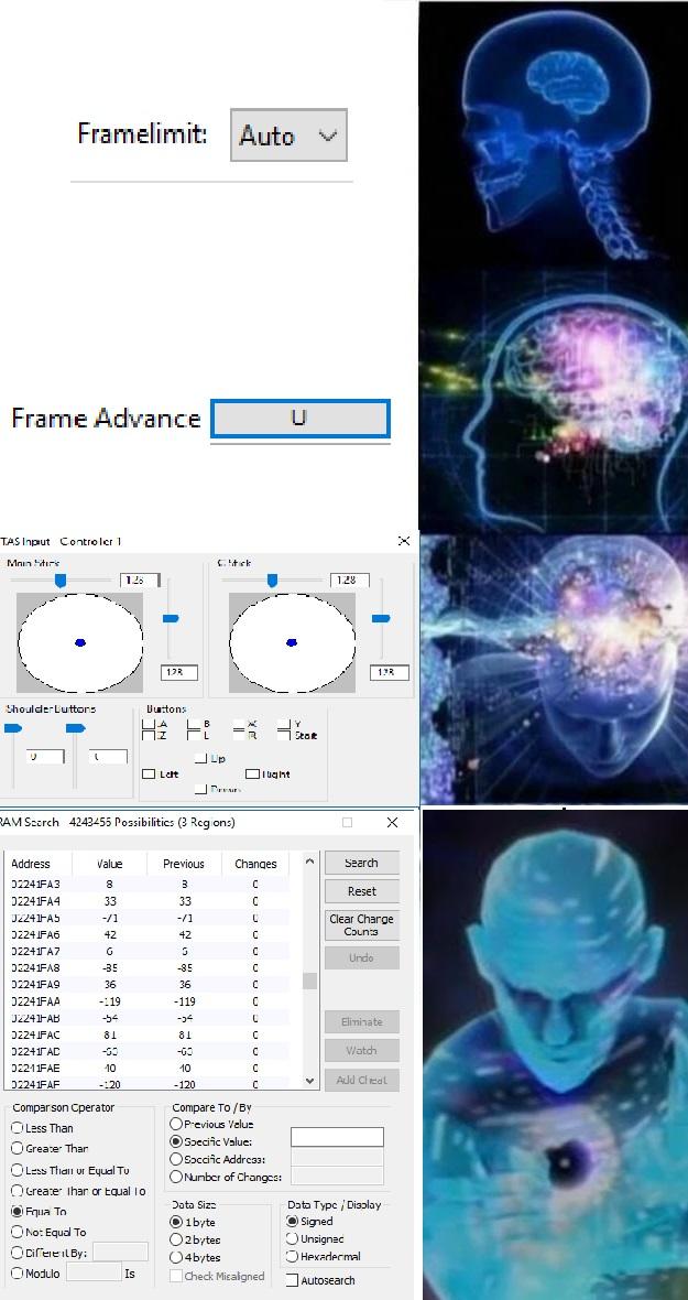 TASing in a Nutshell | Galaxy Brain | Know Your Meme