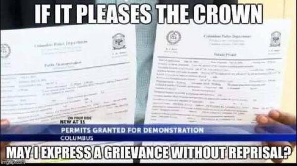 May I express a grievance without reprisal | If It Pleases the Crown ...