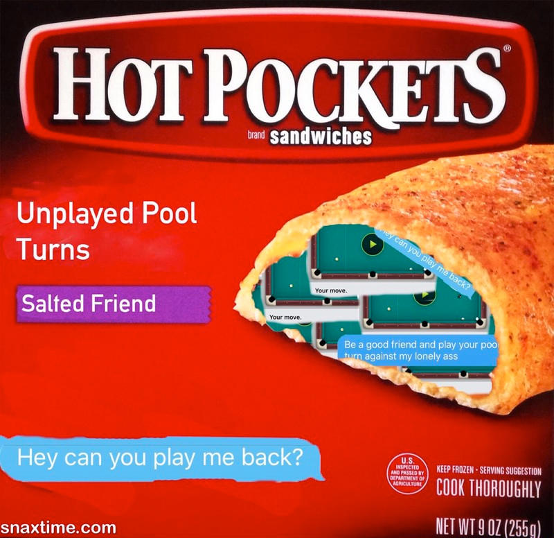 Unplayed Pool Turns | Hot Pockets Box Parodies | Know Your Meme