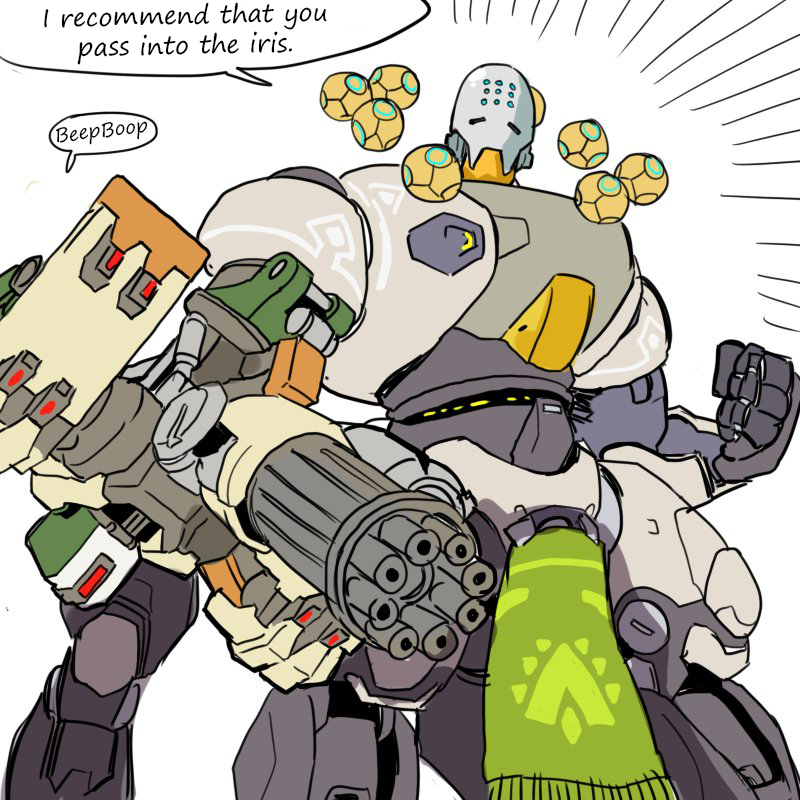 final omnic form - by RaccooraccoO on twitter | Overwatch | Know Your Meme