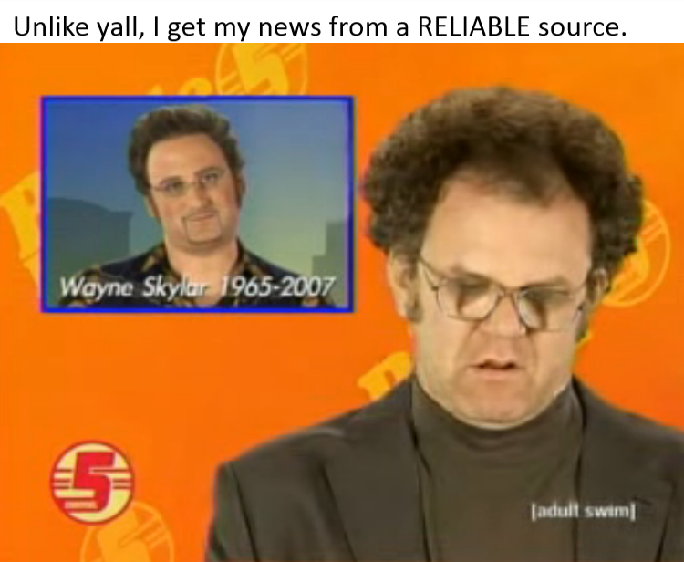 It's for your health | I Get My News From a Reliable Source | Know Your ...