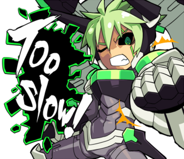 Too slow! | Azure Striker Gunvolt | Know Your Meme
