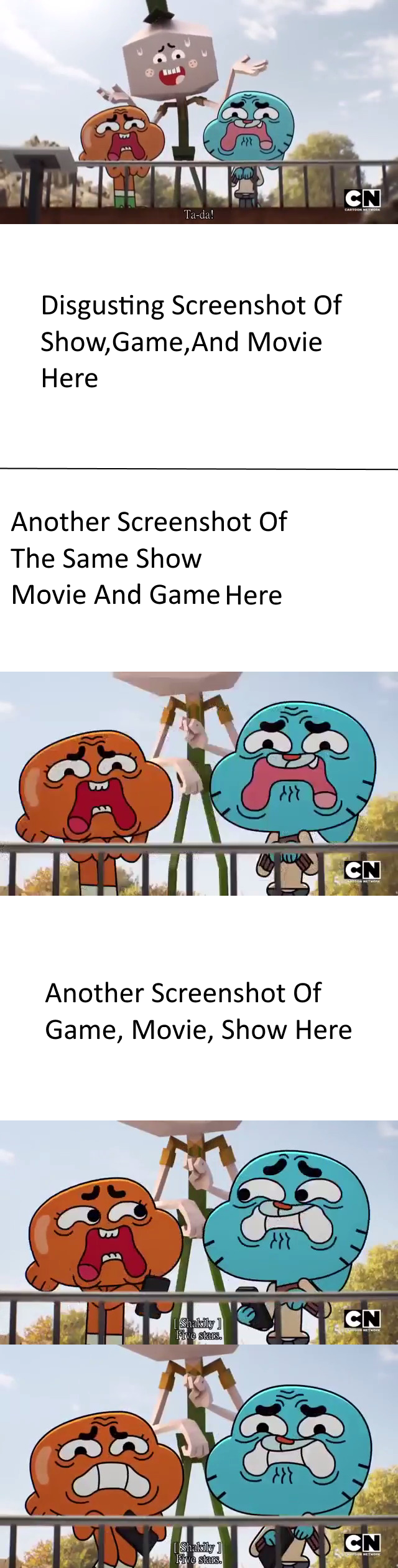 Gumball And Darwin Disgusted Template | Know Your Meme