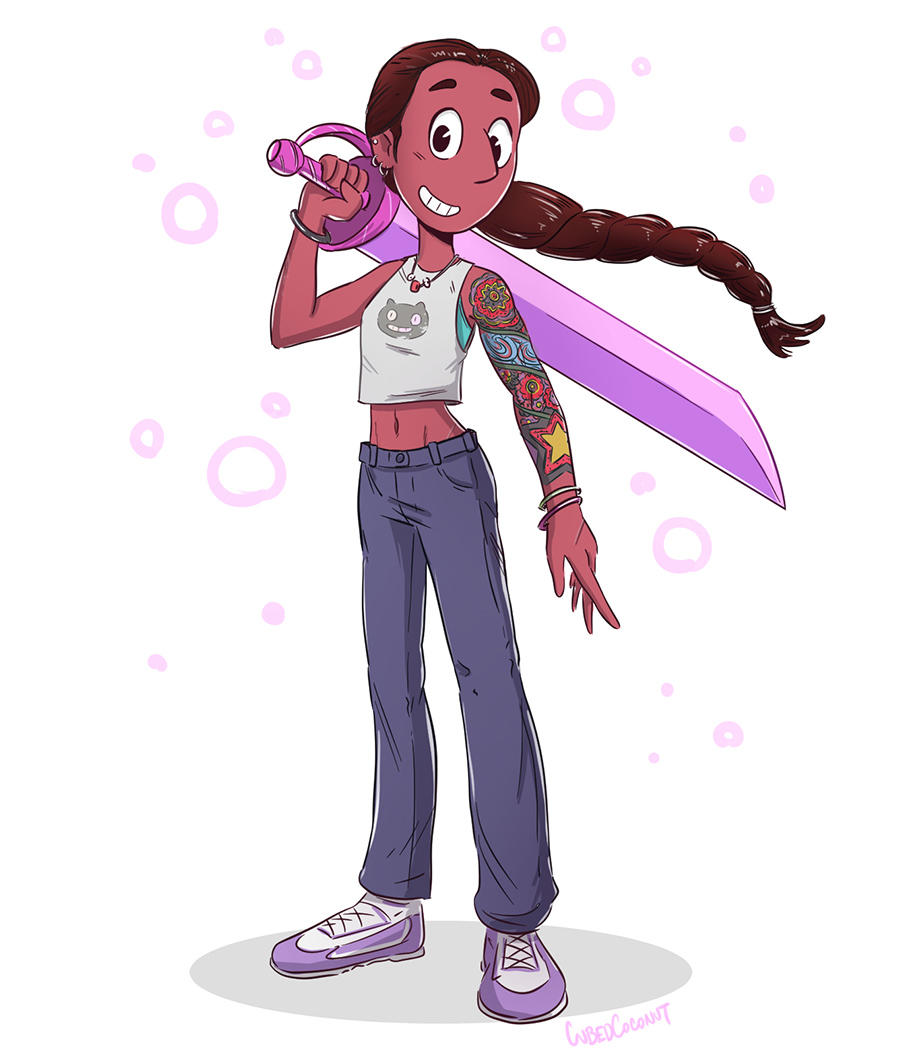 Badass Grown-up Connie. Commisson piece by CubedCoconut | Steven ...