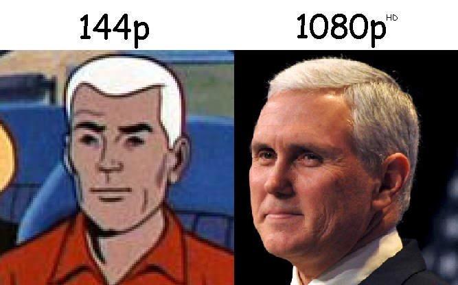 Race Bannon (144p) and Mike Pence (1080p HD) | Resolution Comparisons ...