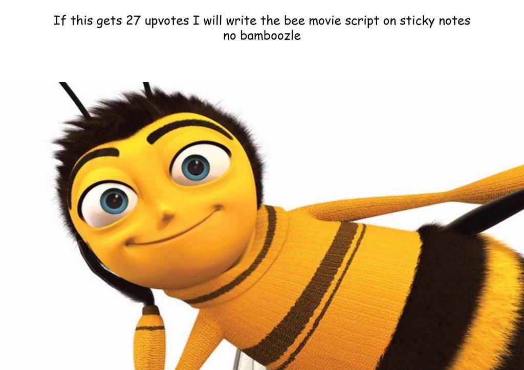 Bee Movie Script | Bamboozle | Know Your Meme