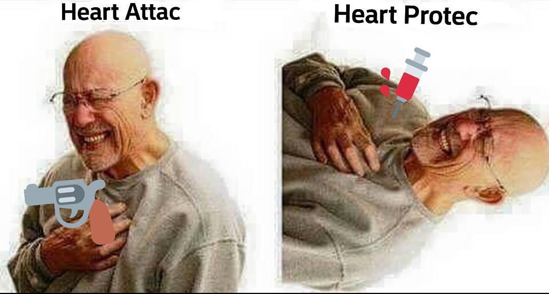 Heart Attac / Heart Protec | He Protec but He Also Attac | Know Your Meme