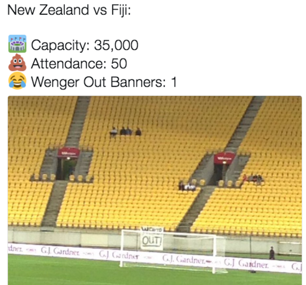 In an Empty Stadium | Wenger Out | Know Your Meme