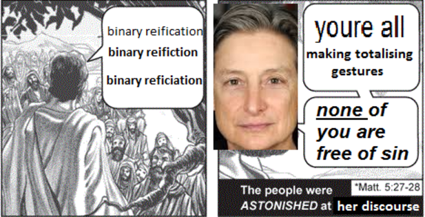 Judith Butler Variation | None Of You Are Free Of Sin | Know Your Meme